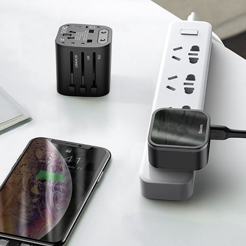 Baseus 18W USB-PD Type-C Fast Charger World Travel Adapter